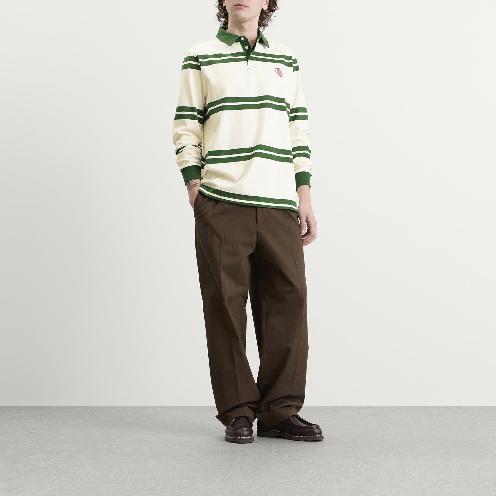 DROLE DE MONSIEUR d ornament striped polo